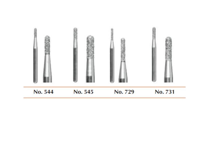 Wrights Diamond Bur - Cylinder Domed